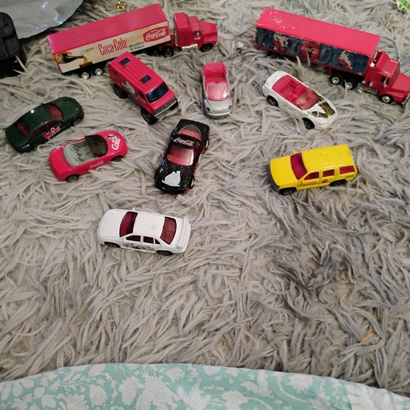 Coca Cola | Toys | Coca Cola Themed Toy Car Set Red Yellow White | Poshmark